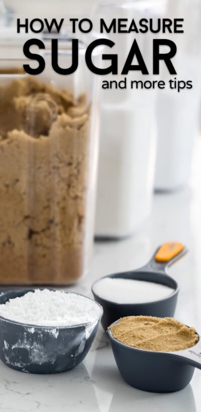 Learn How to Measure Sugar for baking - Crazy for Crust