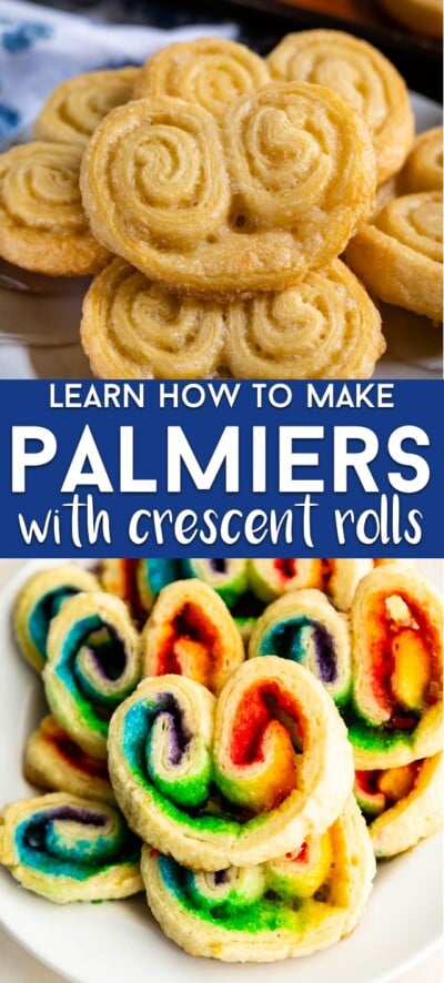 Easy Palmiers (Rainbow Palmiers) - Crazy for Crust