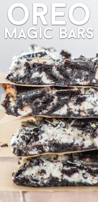 Oreo Magic Bars (Cookies 'n Cream) - Crazy for Crust