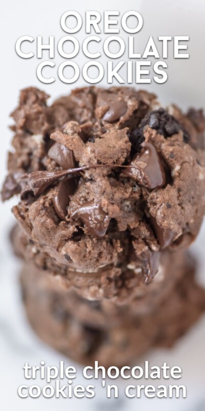 Triple Chocolate Oreo Cookies Recipe - Crazy for Crust