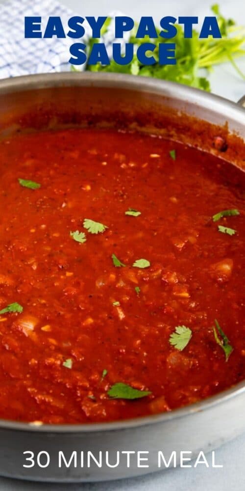 Easy 30 Minute Pasta Sauce Recipe - Crazy for Crust