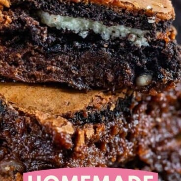 Easy Fudgy Oreo Brownies (one bowl) - Crazy for Crust