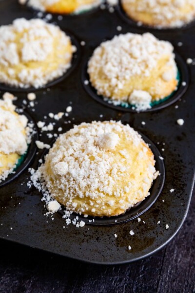 BEST Lemon Crumb Muffins Recipe - Crazy for Crust