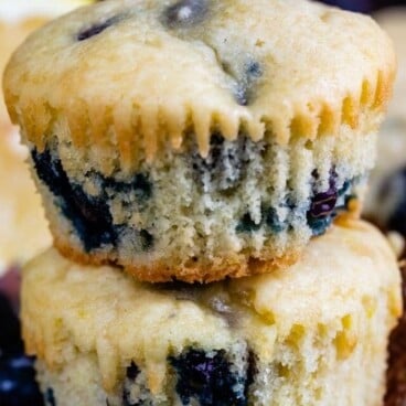 Lemon Blueberry Muffins Recipe (one bowl) - Crazy for Crust