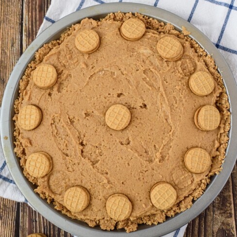 Peanut Butter Nutella Nutter Butter Pie - Crazy for Crust
