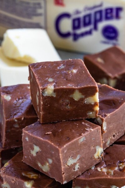 Easy Chocolate Fudge Recipe with cheese - Crazy for Crust