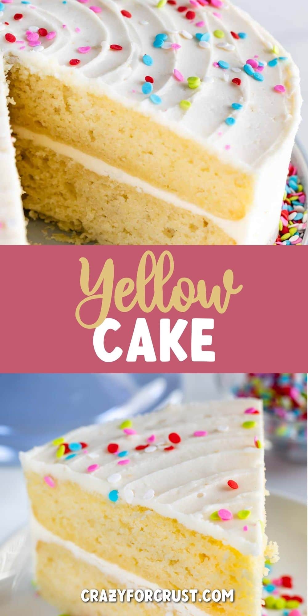 Basic Yellow Cake Recipe (Cakes and Cupcakes) - Crazy for Crust