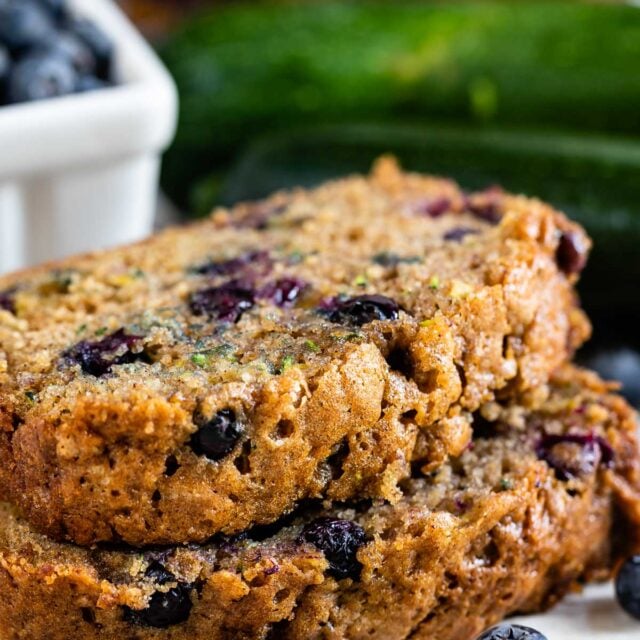 BEST Blueberry Zucchini Bread Recipe - Crazy for Crust