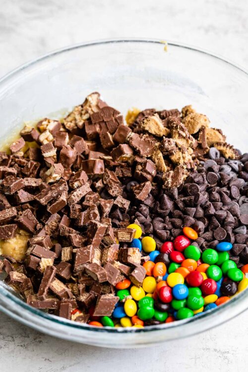 Overloaded Candy Bar Cookies Recipe - Crazy for Crust