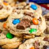 Overloaded Candy Bar Cookies Recipe - Crazy for Crust