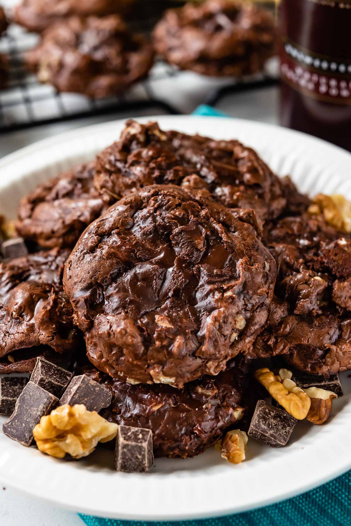Flourless Chocolate Cookies (Brownie Cookies) - Crazy for Crust