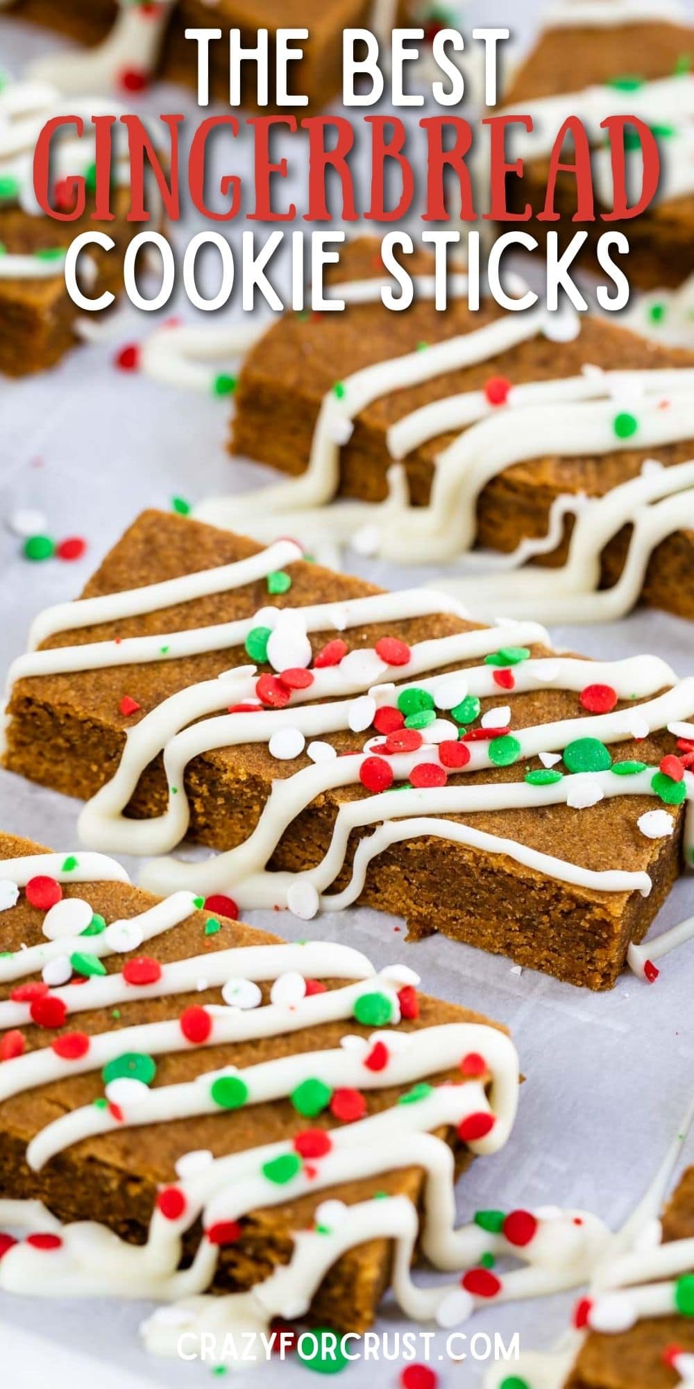Soft Gingerbread Cookie Bars - Crazy for Crust