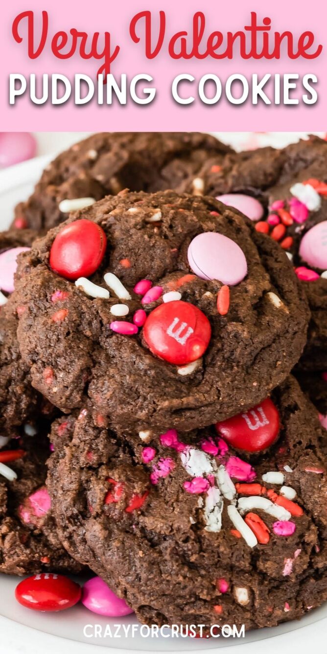 Very Valentine Pudding Cookies - Crazy for Crust