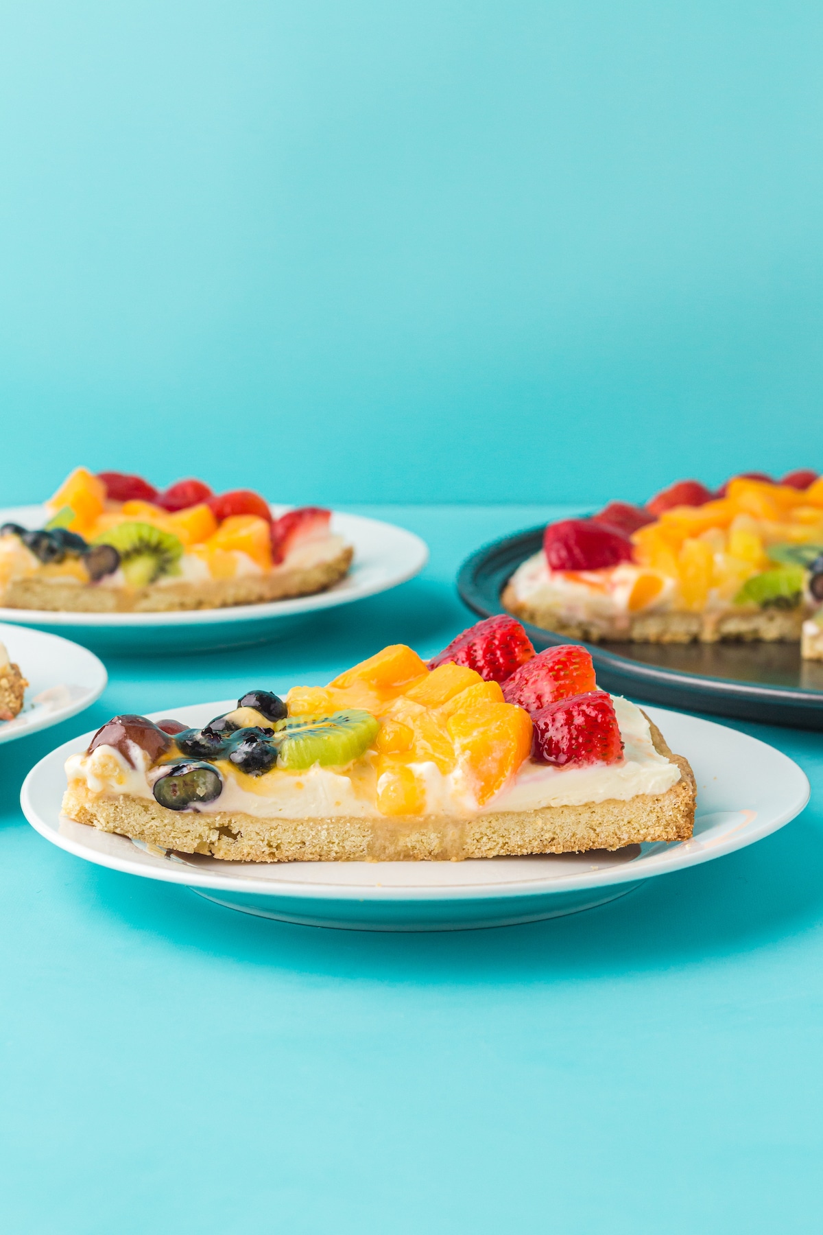 Rainbow Fruit Pizza - Crazy for Crust