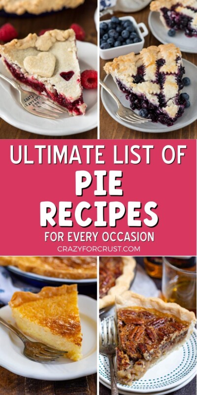 The ULTIMATE List of Pie Recipes - Crazy for Crust