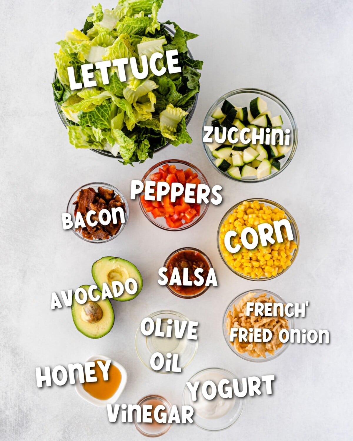 Summer Salad Recipe with Bacon and Avocado - Crazy for Crust