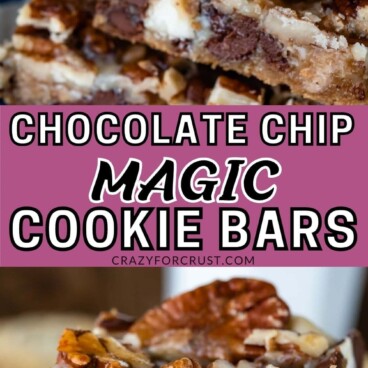 Chocolate Chip Cookie Magic Bars - Crazy for Crust