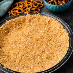 Pretzel Pie Crust - Crazy for Crust