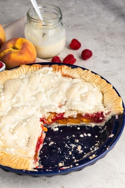 Peach Raspberry Pie - Crazy for Crust