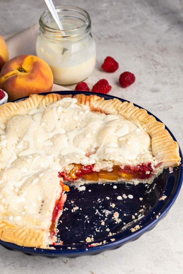 Peach Raspberry Pie - Crazy for Crust