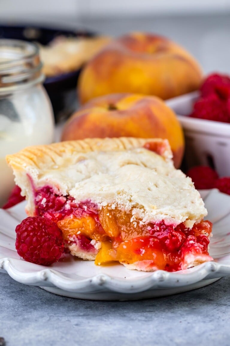 Peach Raspberry Pie - Crazy for Crust