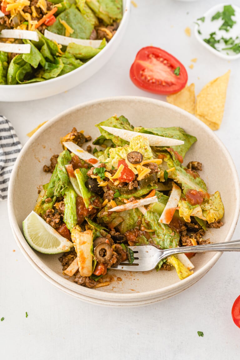 Classic Taco Salad - Crazy for Crust