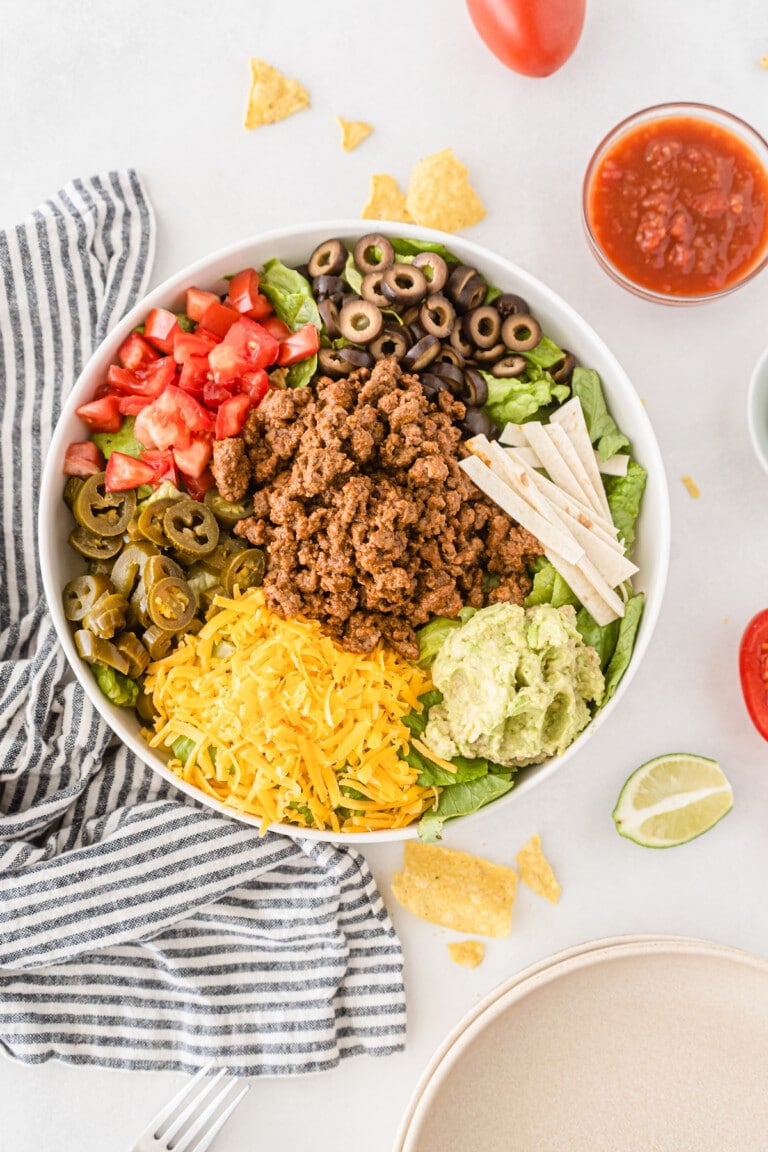 Taco Bell Salad Copycat - Crazy for Crust