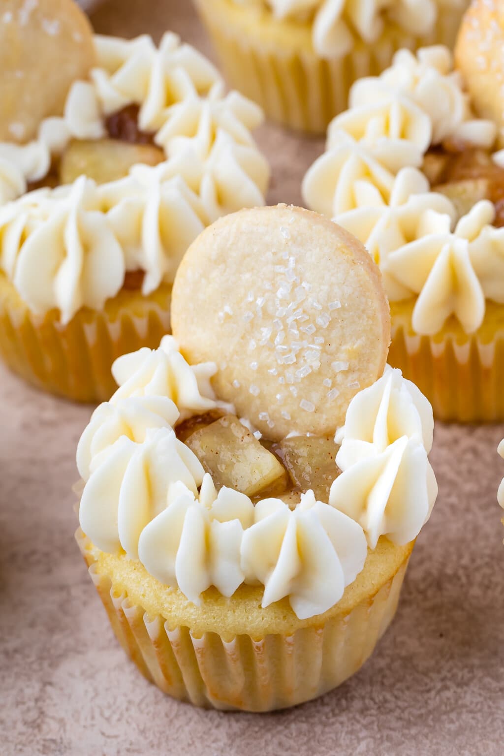 Apple Pie Cupcakes - Crazy for Crust
