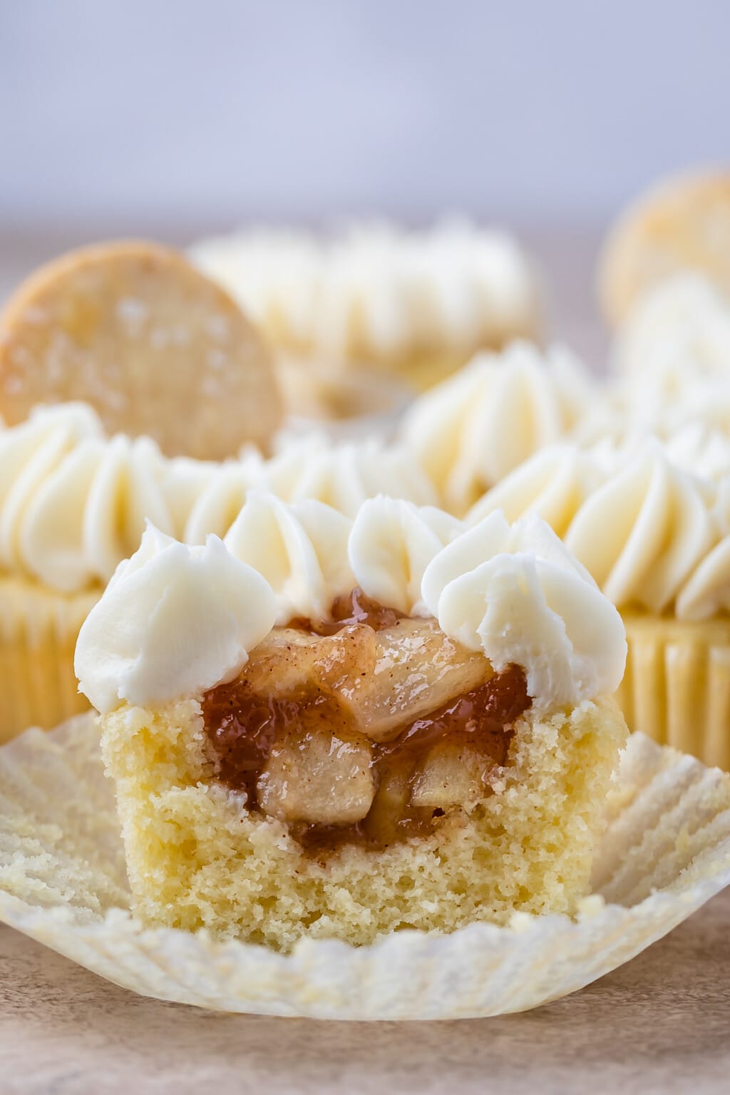 Apple Pie Cupcakes - Crazy for Crust