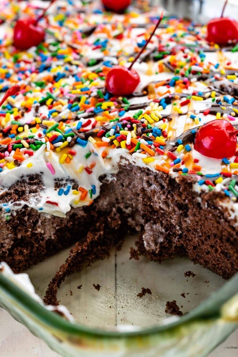 Ice Cream Poke Cake - Crazy for Crust