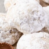 Stuffed Snowball Cookies - Crazy for Crust