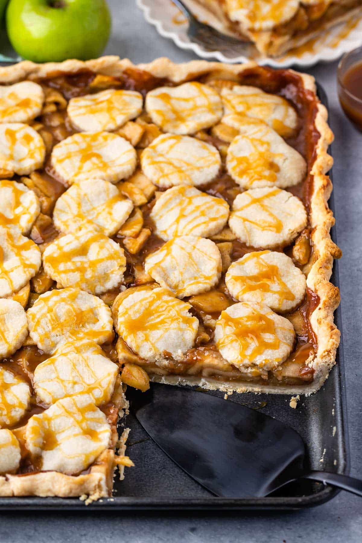 Caramel Apple Slab Pie - Crazy for Crust