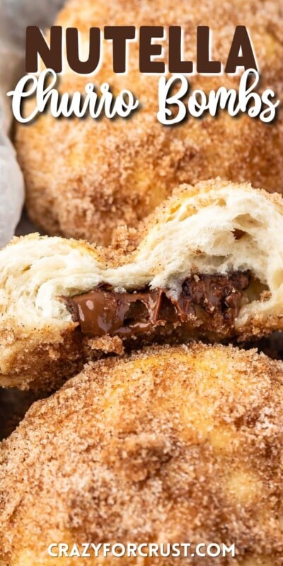 Nutella Churro Bombs - Crazy for Crust