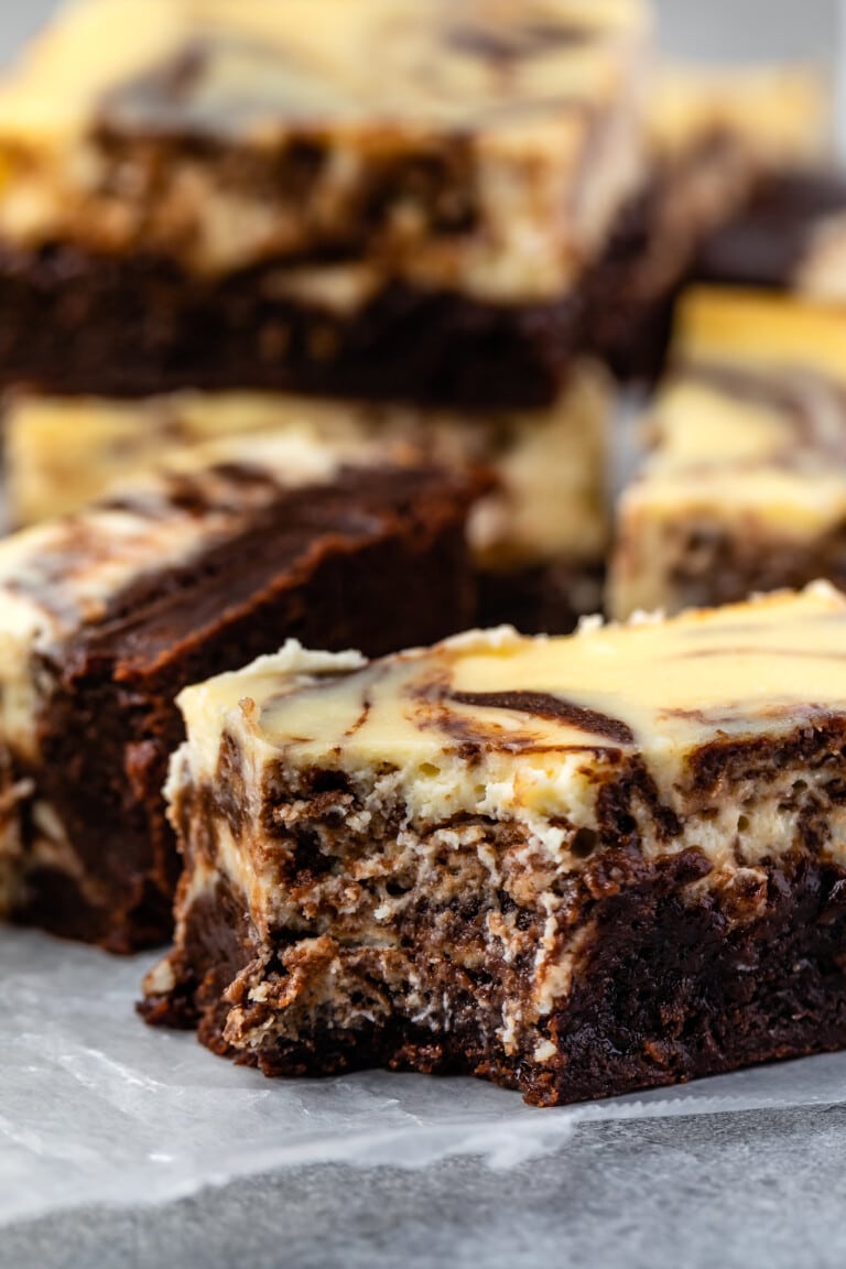 Cheesecake Brownies From Scratch - Crazy for Crust