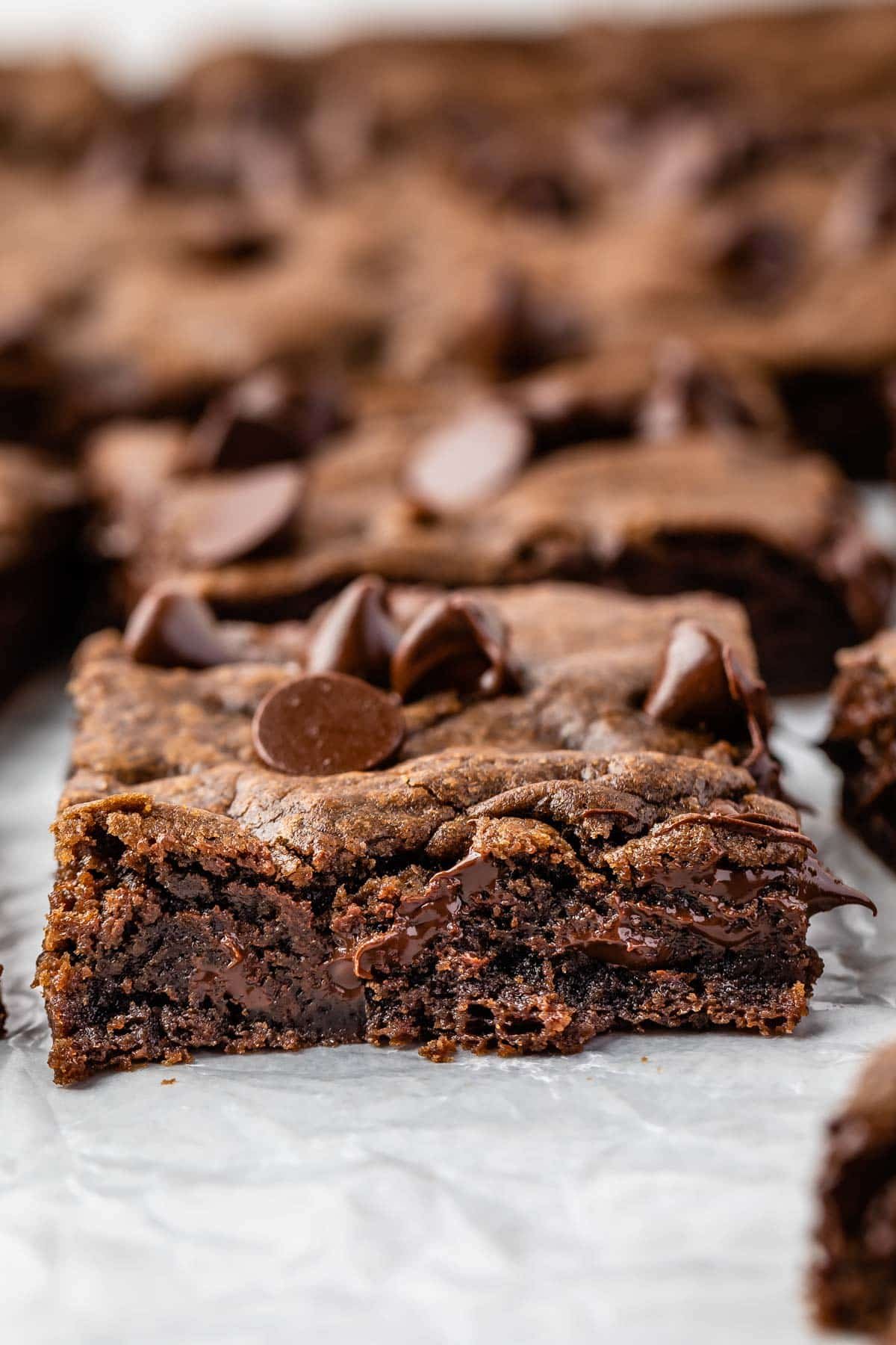 Double Chocolate Chip Cookie Bars Crazy For Crust