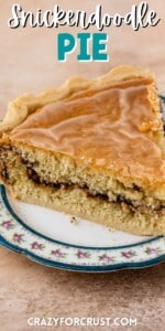 Snickerdoodle Pie - Crazy for Crust