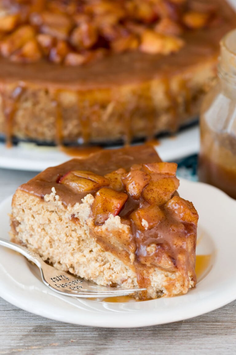 Caramel Apple Cheesecake Recipe - Crazy for Crust