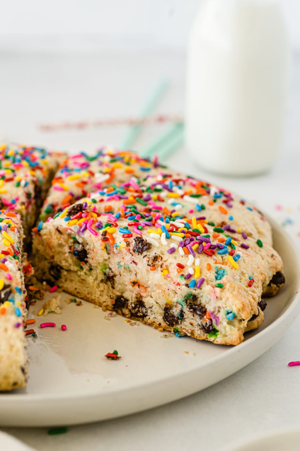 Funfetti Cake Mix Scones - Crazy for Crust