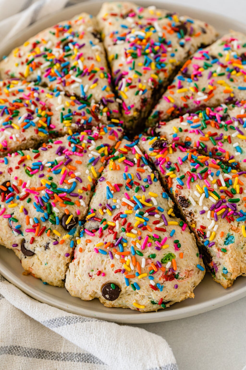 Funfetti Cake Mix Scones - Crazy for Crust