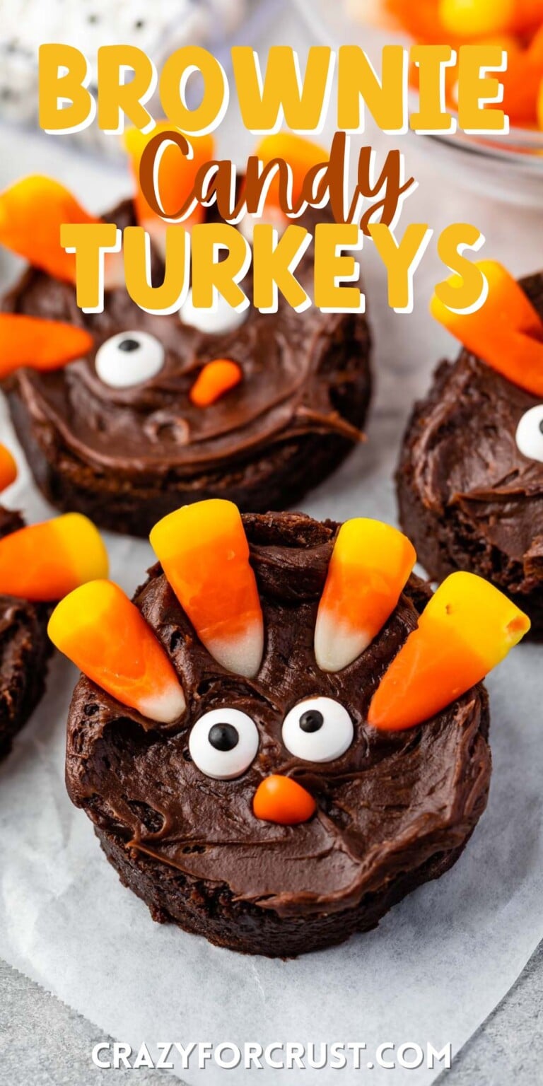 Turkey Candy Brownies - Crazy for Crust