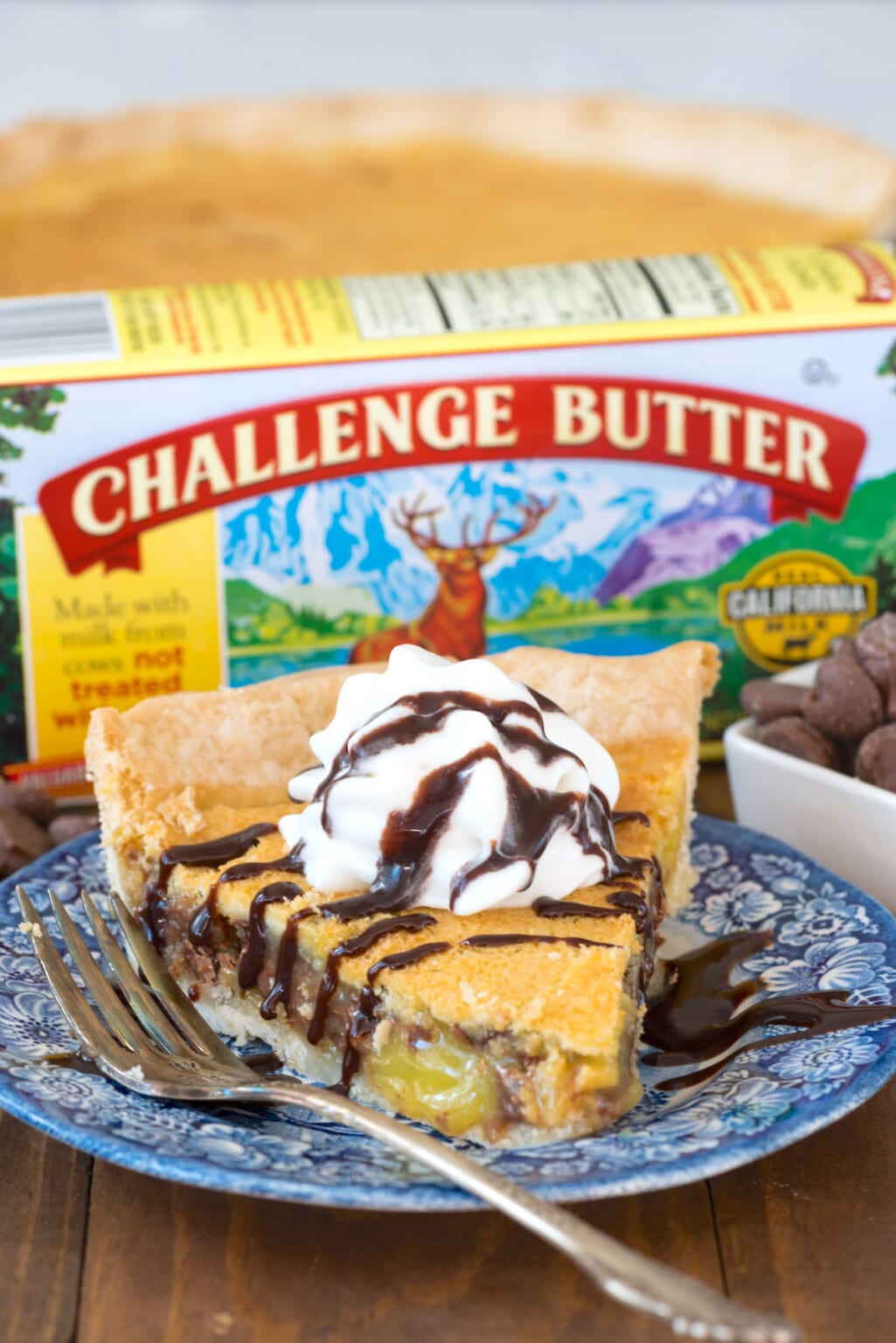 Chess Pie with Chocolate Chips - Crazy for Crust