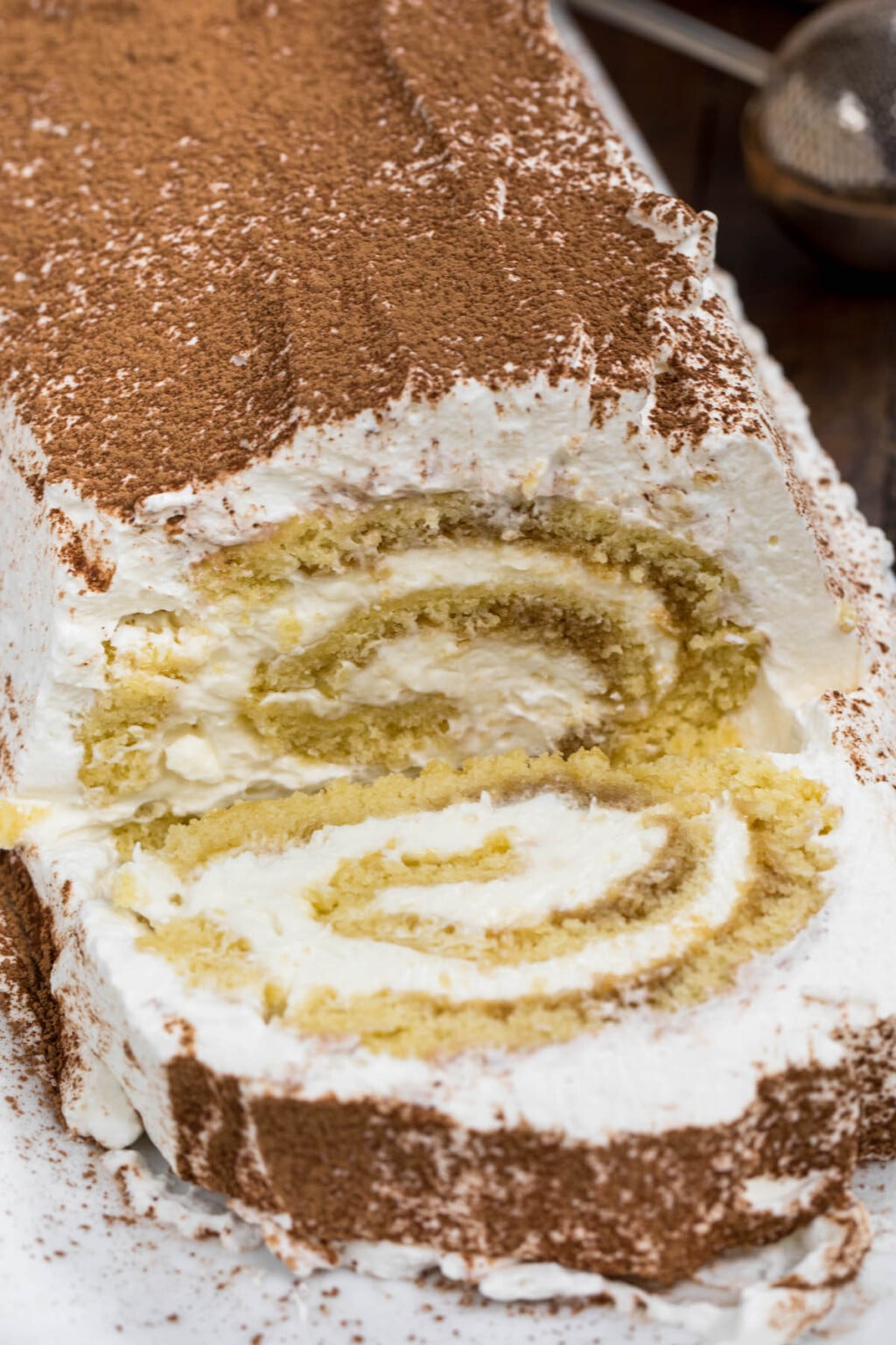 Tiramisu Cake Roll - Crazy for Crust