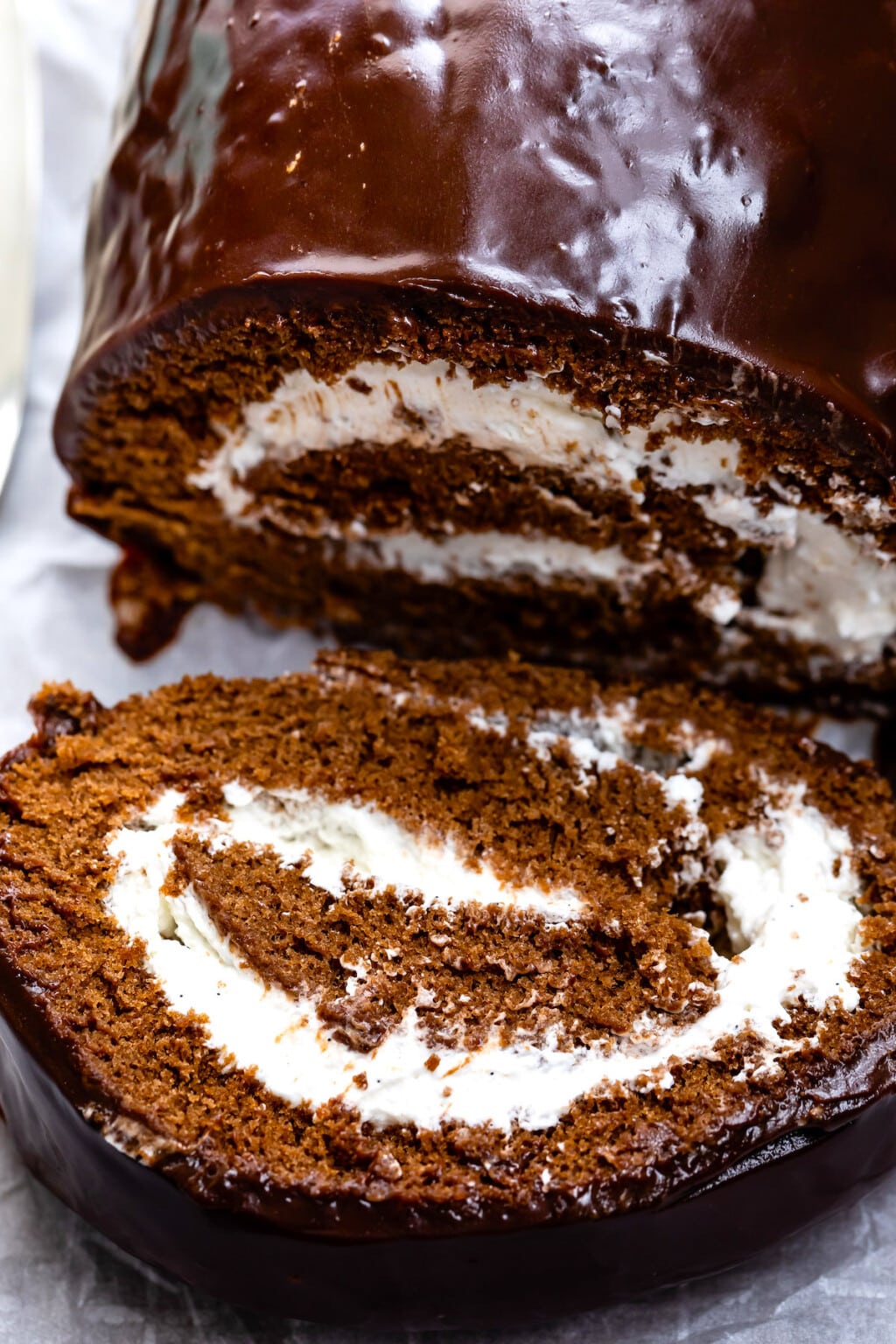 Swiss Chocolate Cake Roll Recipe - Crazy for Crust