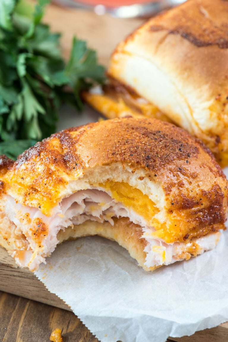 BBQ Turkey Cheddar Sliders - Crazy for Crust