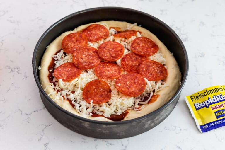 Deep Dish Pizza Recipe (Homemade Crust) - Crazy for Crust