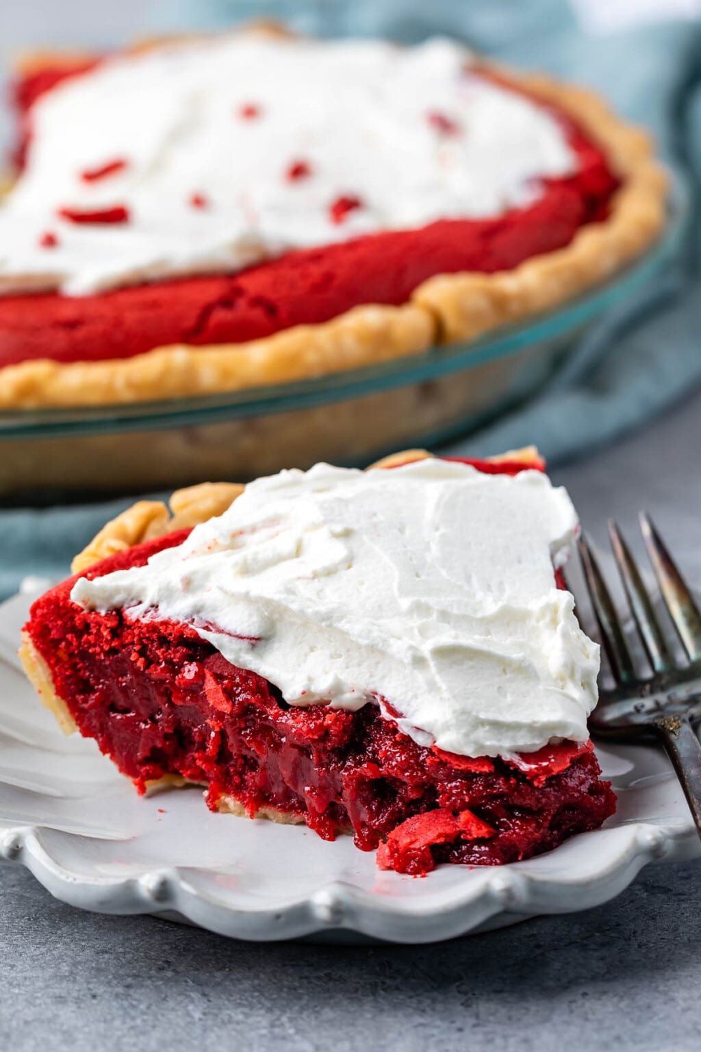 Gooey Red Velvet Pie - Crazy for Crust