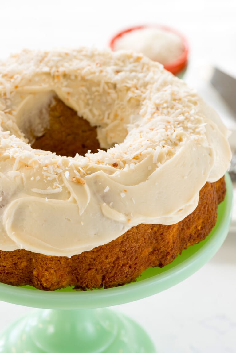 Coconut Carrot Cake- Crazy For Crust