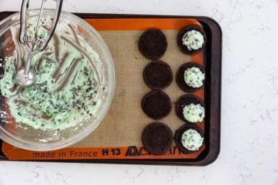 Homemade Mint Chip Oreos - Crazy for Crust