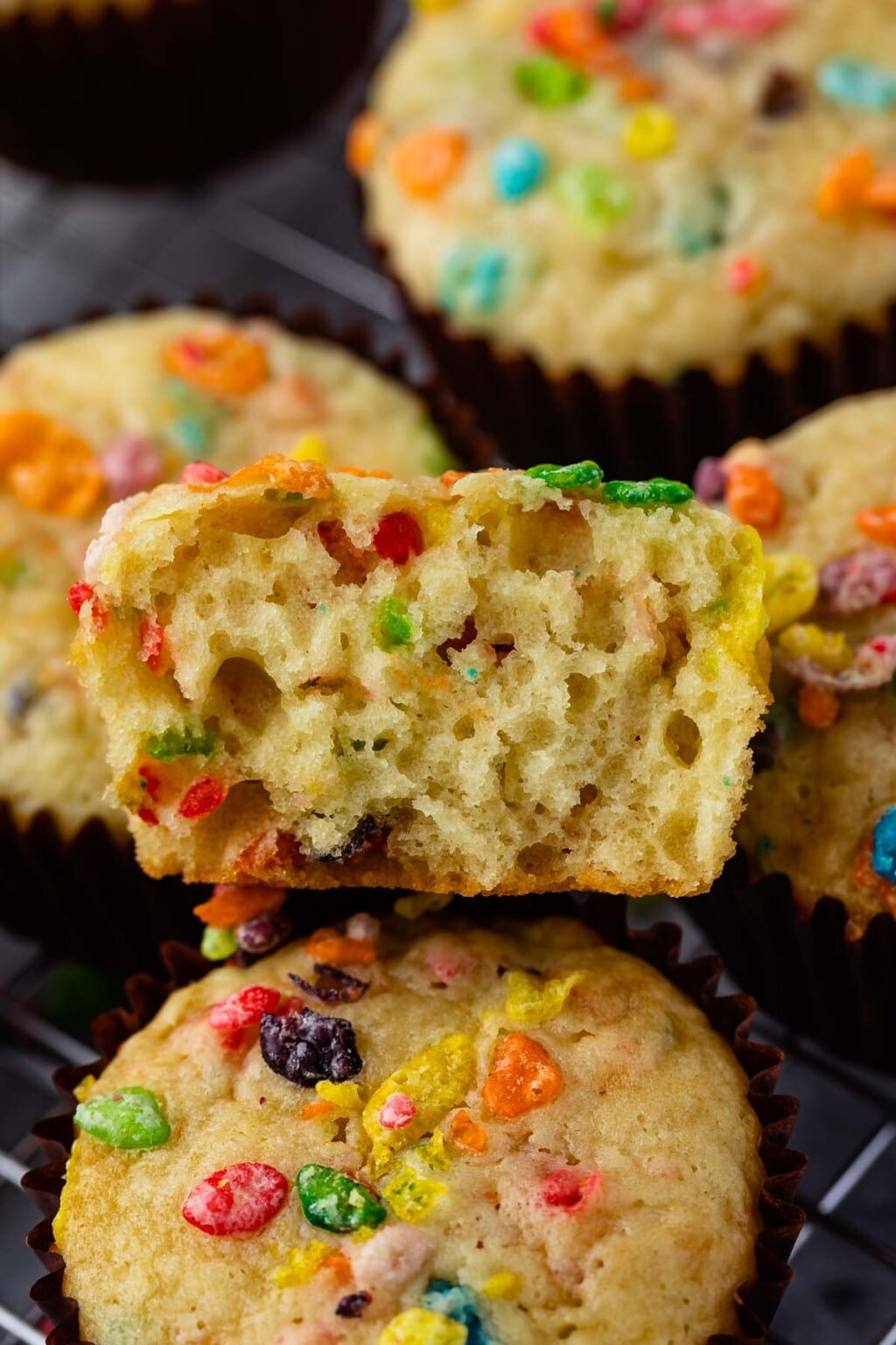 Fruity Pebbles Muffins - Crazy for Crust
