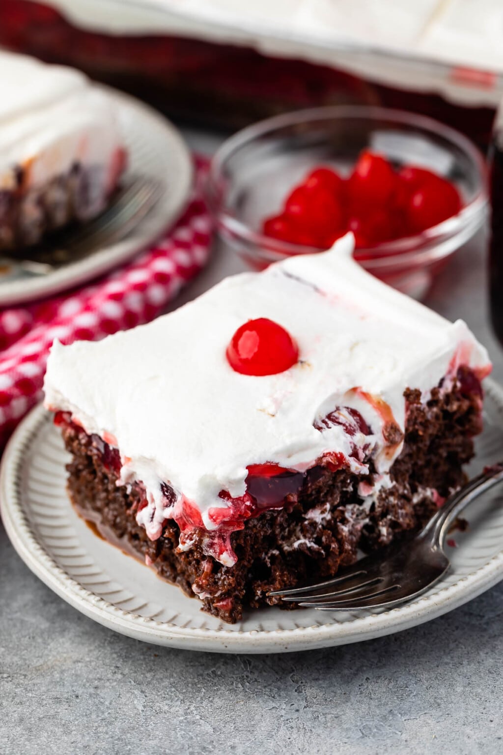 Cherry Coke Poke Cake - Crazy for Crust